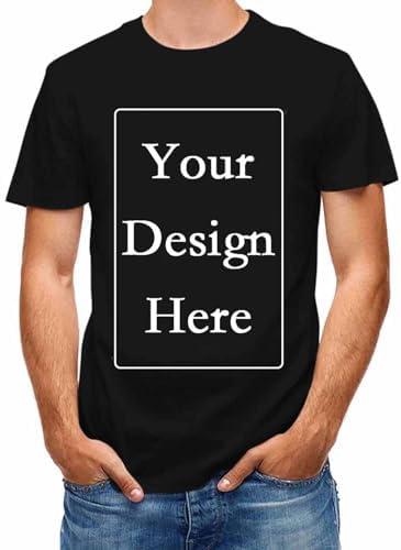 Custom T Shirt for Men Personalized T Shirts for Women with Logo Text ...