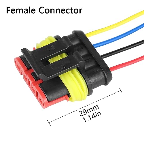 Snapklik.com : 4 Pin Waterproof Electrical Connector 1.5mm Series ...