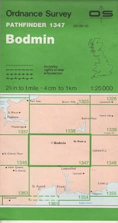 Bodmin (Sheet 1347 (SX06/16)) (Pathfinder maps): Amazon.co.uk: Ordnance ...