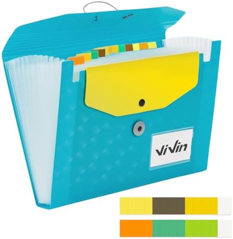 Amazon.com : ViVin Expanding File Organizer, 13-Pocket Accordion Filing ...