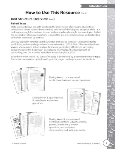 Snapklik.com : 180 Days Of Reading For Sixth Grade, 2nd Edition - Daily ...