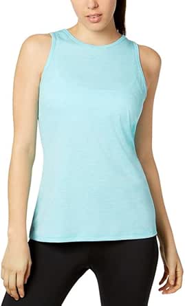 Amazon.com: ID Ideology Women's Heathered Keyhole-Back Tank Top ...