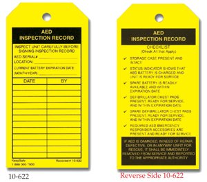 AED Inspection Record (5'' x 2 1/2''): Amazon.com: Industrial & Scientific
