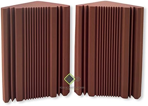 YGM Acoustic Foams® Coffee Bass Trap Corner Sound Proofing Absorber, 24 ...