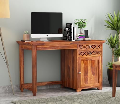 RAJ WOOD ARTS Solid Sheesham Wood Writing Study Table for Students with ...