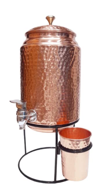 Buy Ornate International Copper Water Gallon Dispenser/Matka/Ghada ...