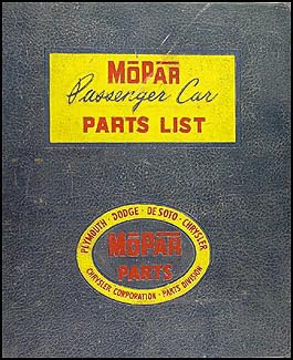 1946-1954 MoPar Parts Book Original: MoPar: Amazon.com: Books