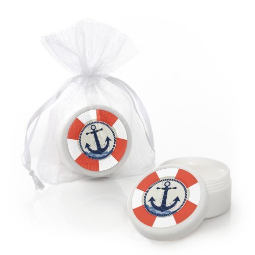 Amazon.com: Ahoy - Nautical - Lip Balm Baby Shower or Birthday Party ...