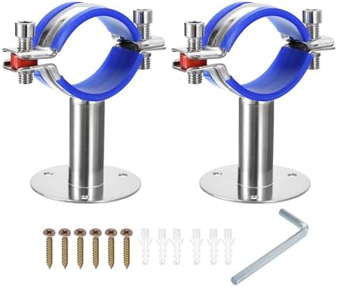 4Pcs Adjustable Pipe Bracket Pipe Clamps, Wall Mount Ceiling Mount Pipe ...