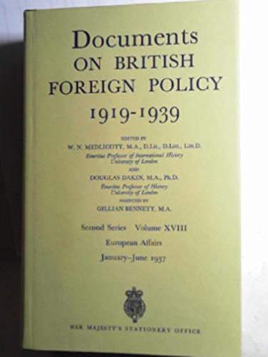 Documents on British Foreign Policy, 1919-1939, second series, volume ...