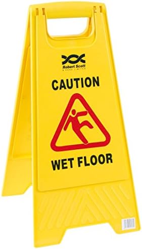 Wet Floor Sign 'Caution Wet Floor' - Size 640mm(h) - Safety Floor Sign : Amazon.co.uk: DIY & Tools