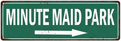 Amazon.com: Minute Maid Park Sign Baseball Decoration Vintage Ballpark ...