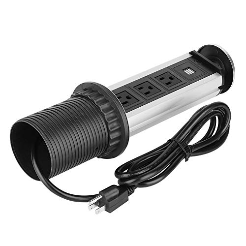 Pop Up Power Socket,3 Port Retractable Electric Socket Desktop Usb Pull ...