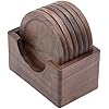 Amazon.com: Wood Drink Coasters with Holder, GOH DODD 6 Pieces Wooden ...