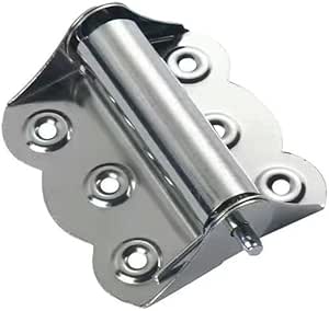 Hinges 2PCS Stainless Steel Butterfly Hinge Automatic Closing Door Closer Swing Screen Window ...