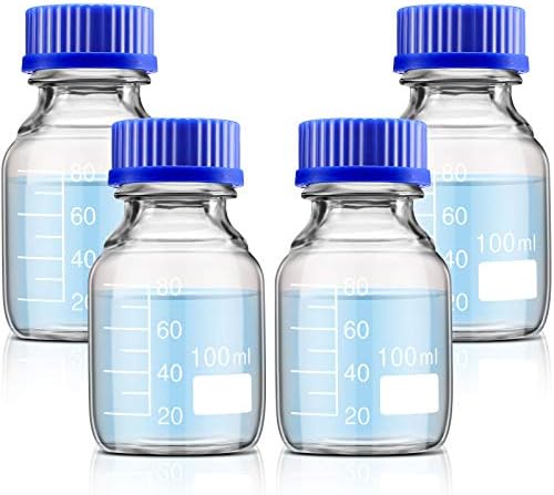 Amazon.com: Irenare 8 Pieces Media Storage Bottles Borosilicate Storage ...