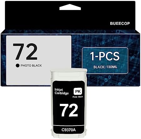 Amazon.com: 72 C9370A Photo Black Ink Cartridge Compatible with HP T610 ...