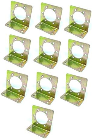 INVENTO 10Pcs DC Geared Side Shaft Motor Clamp L Shaped Motor Mount ...