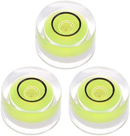 sourcing map 3pcs Round Bubble Level 32x12mm Mini Circular Bullseye ...