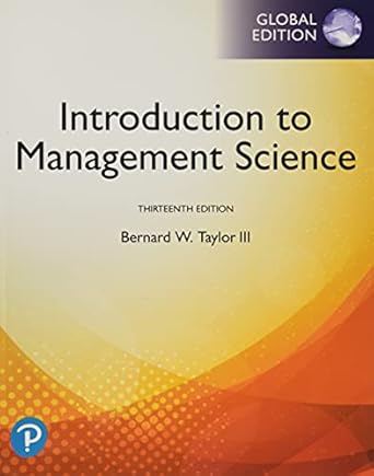 Buy INTRODUCTION TO MANAGEMENT SCIENCE, GLOBAL EDITION, 13TH EDITION ...