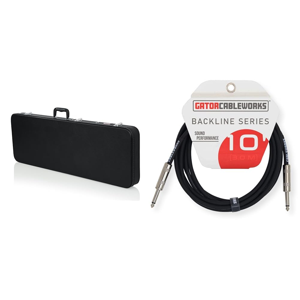 Amazon.com: Gator Cases Hard-Shell Wood Case for Standard Electric ...