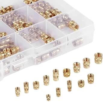 415Pcs M2 M3 M4 M5 M6 Threaded Inserts, Threaded Inserts Assortment Kit ...