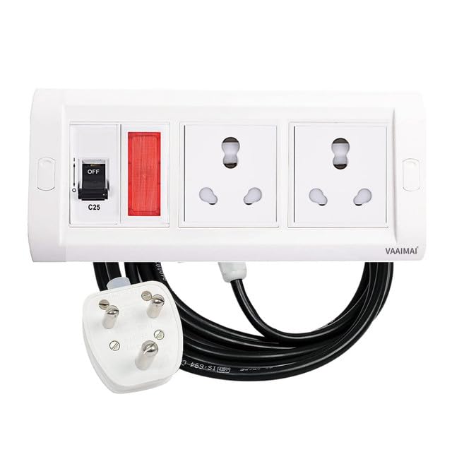 Buy VAAIMAI Extension Junction Box 16ASocket(2) 20AMCP Indicator ...