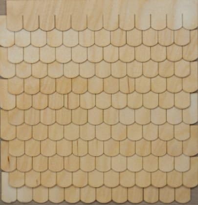 Amazon.com: Greenleaf Miniature Fishscale Shingle Strips for Your ...