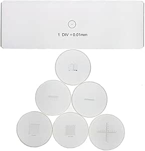 Amazon.com : Microscope Stage Calibration Slide, Eyepiece Micrometer ...