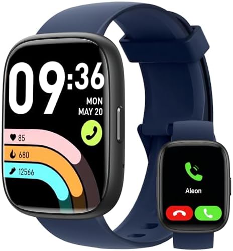 TOOBUR Smart Watch for Men Women, Alexa Built-in, Answer/Make Calls, 1.91" HD Screen Fitness ...