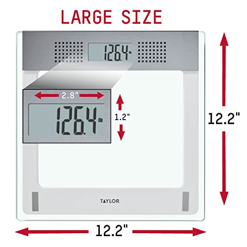 Snapklik.com : Taylor Digital Bathroom Talking Scale, 5 Languages ...