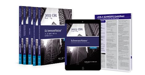 CFA Level II SchweserNotes & QuickSheet: Kaplan Schweser: 9781078826952 ...