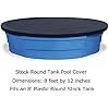 Amazon.com : YardJoyliz 8ft Poly Stock Tank Pool Cover Waterproof Heavy ...