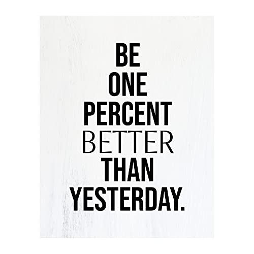 Amazon.com: Be One Percent Better -Motivational Wall Decor ...
