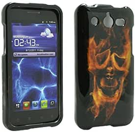 Amazon.com: Flaming Skull Protector Case Phone Cover for Huawei Mercury ...