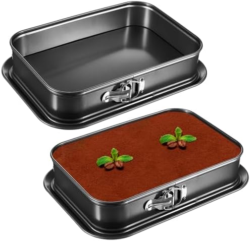 Amazon.com: FONTSATTY Rectangle Springform Pan 9.45x5.5 inch Cheesecake ...