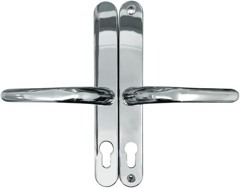 Fab Fix Balmoral Hardex Chrome UPVC Lever Door Handles 92pz 210mm Screw ...