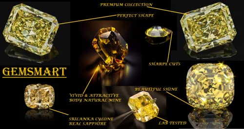 GemsMart Srilankan Yellow Sapphire Gemstone Original Pushkaraj Stone ...