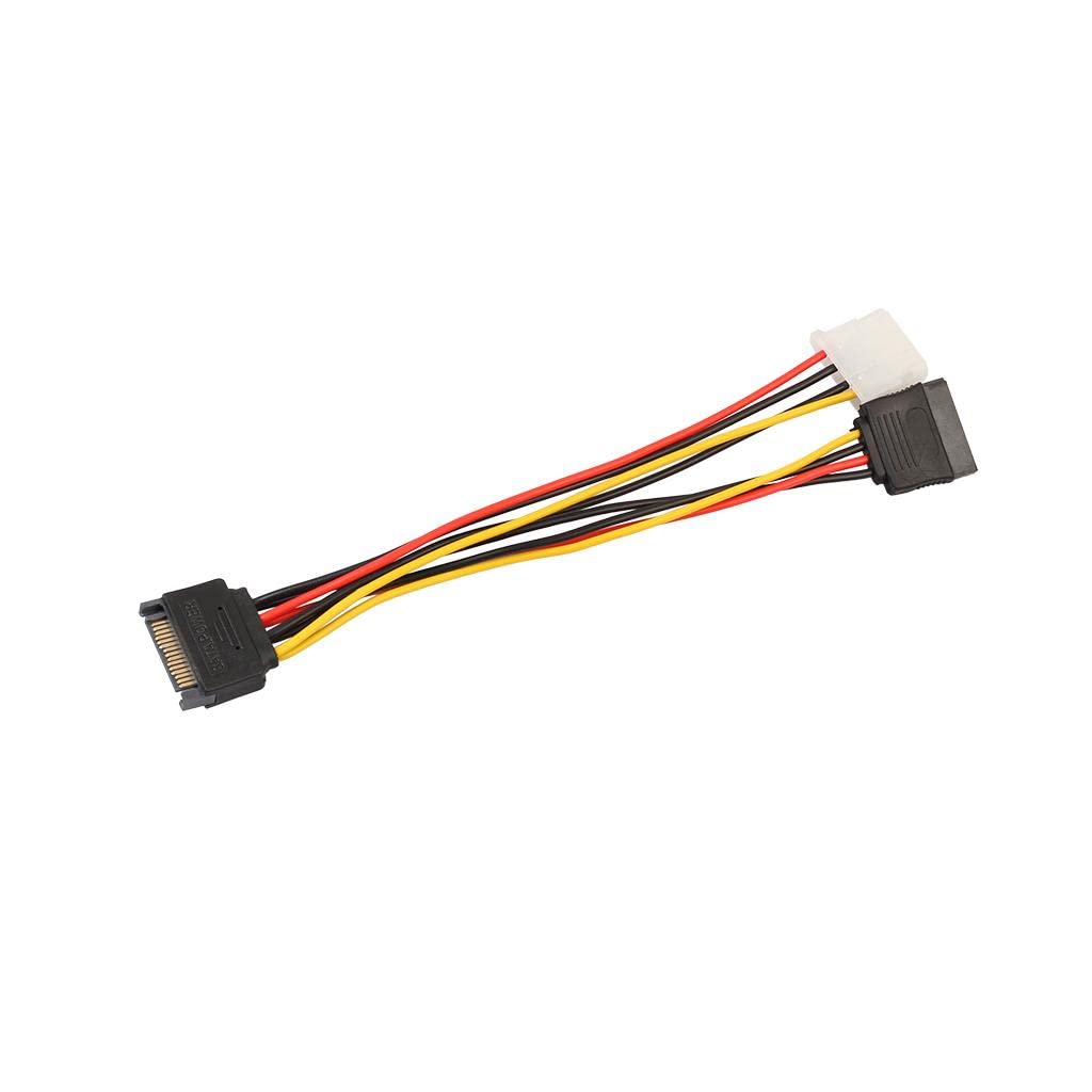 Lyla 15Pin Serial Ata Sata Male To 4Pin Ide Converter Wire + 15Pin ...