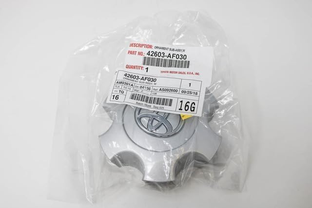 Amazon.com: Genuine Toyota 42603-AF030 Center Cap for Alloy Wheel ...