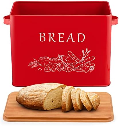 Amazon.com: X458 Metal Bread Box/Bin/kitchen Storage Containers with ...