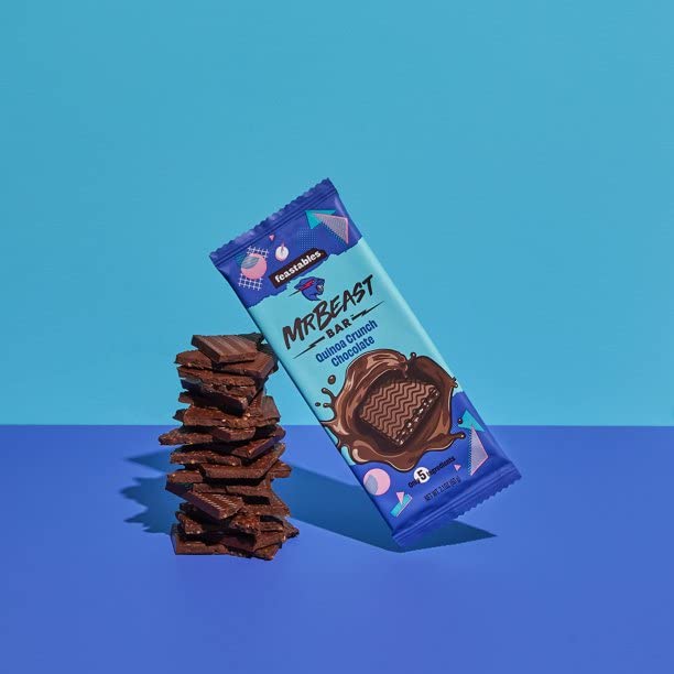 Feastables MrBeast Sea Salt Dark Chocolate Bar, Oz (60g),, 53% OFF