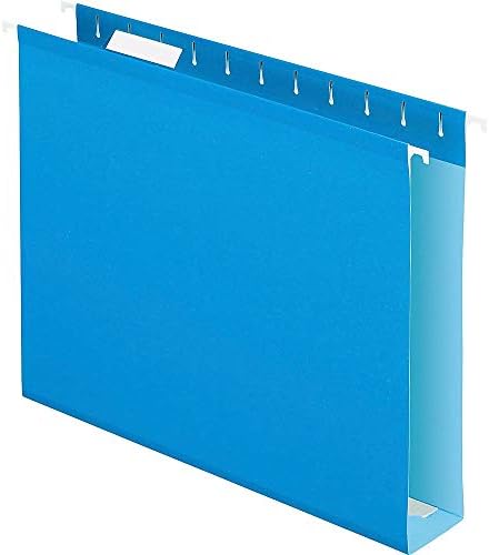 Pendaflex Extra Capacity Reinforced Hanging Folders, Letter Size, Blue ...