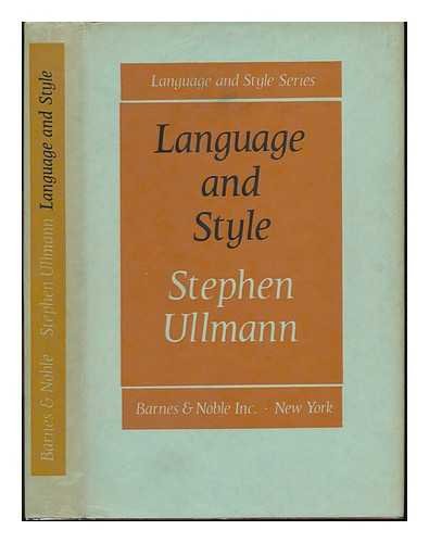 Language and Style: Collected Papers of Stephen Ullmann.: Ullmann ...