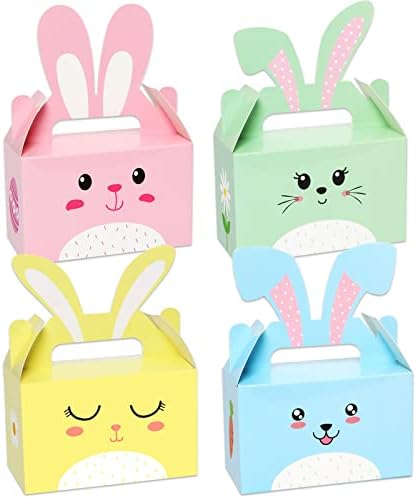 Amazon.com: 18 Pieces Mini Easter Baskets Easter Treat Boxes with ...