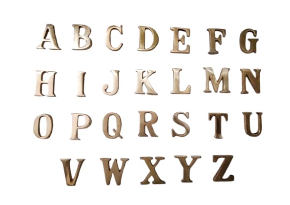 Amazon.com: New 1 Inch House Letters Polished Solid Brass - Metal ...
