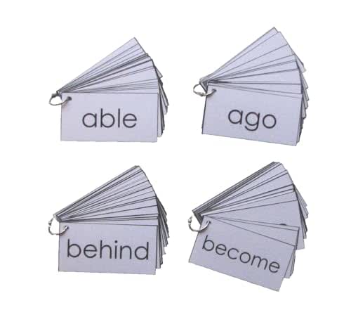Amazon.com: 4 Educational Second Grade Fry Words Fluency Flash Card ...
