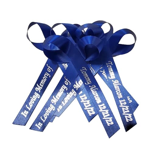 Amazon.com: 25 Personalized Memorial Service Ribbons for Funeral ...