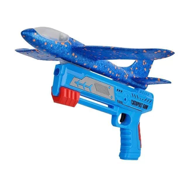 Derto Foam Glider Catapult Plane Toy for Kids, Throwing Foam Plane One ...