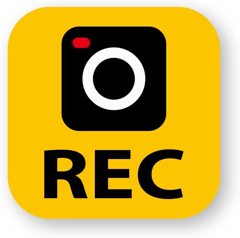 Amazon.co.jp: 反射ステッカー工房 ドラレコステッカー(スクエアRECイエロー)(S)再帰反射 スクエアREC黄S : 車＆バイク